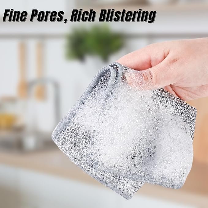 Multipurpose Wire Dishwashing Rags for Wet and Dry Stainless Steel ...