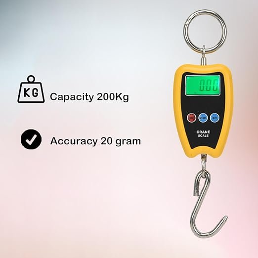 Mini Crane Scale 200kg Digital Hanging Scale Electronic portable weight ...