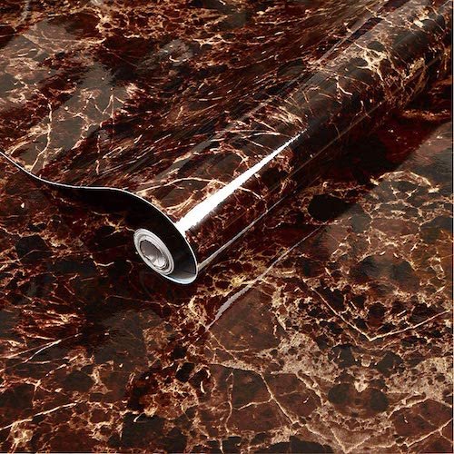 Marble Stickers Wallpaper Stickers (Dark Brown Marble) | Bhajan Variety ...